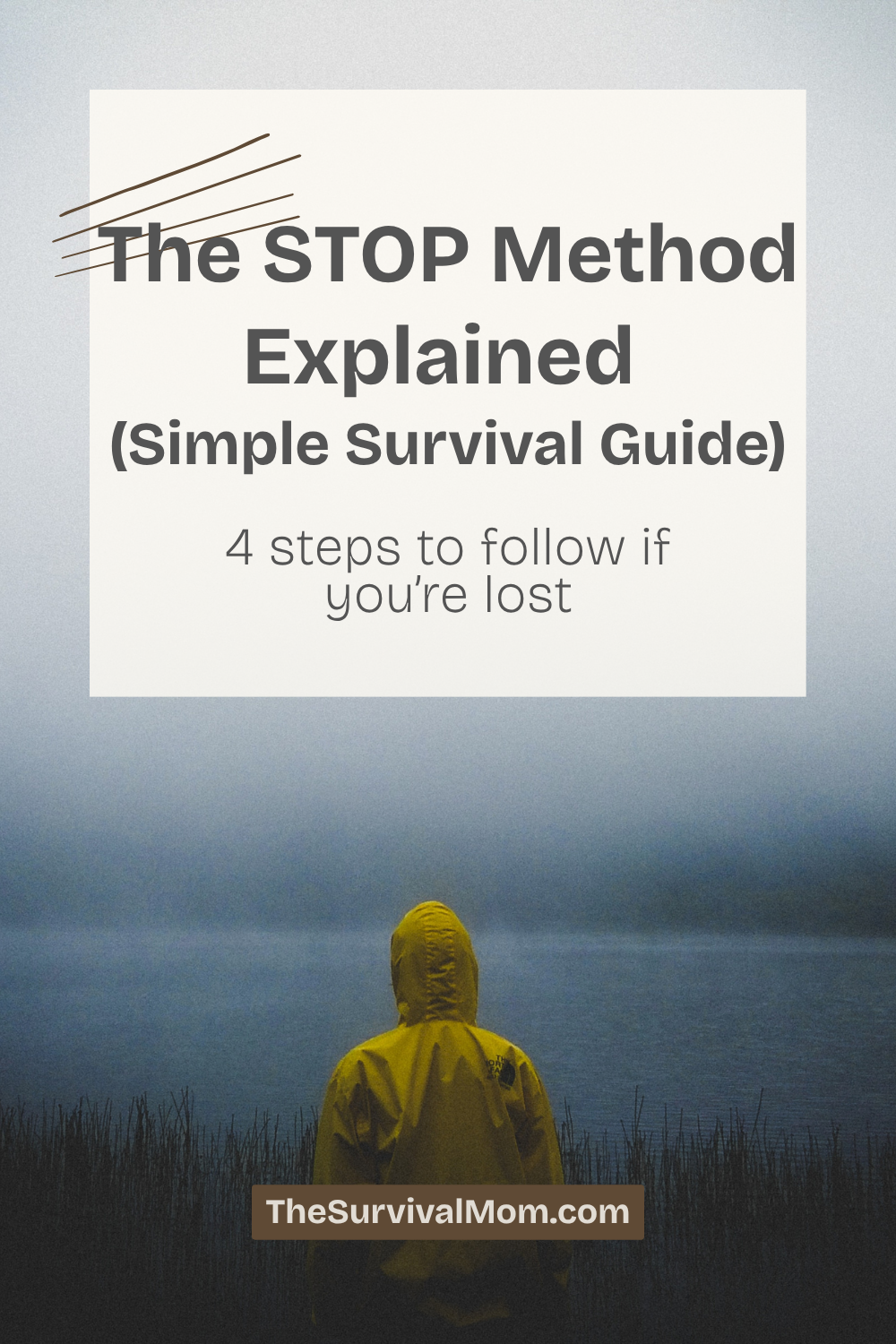 Lost and Alone in the Wilderness? Use the STOP Method - The Survival Mom