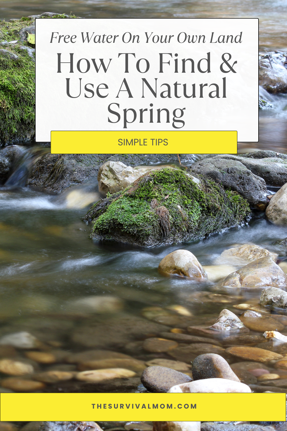 How to Find and Tap into a Natural Spring on Your Property: A Step-by ...